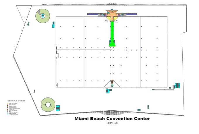 Miami Beach Convention Center Floor Plan | Miami Beach Convention Centers
